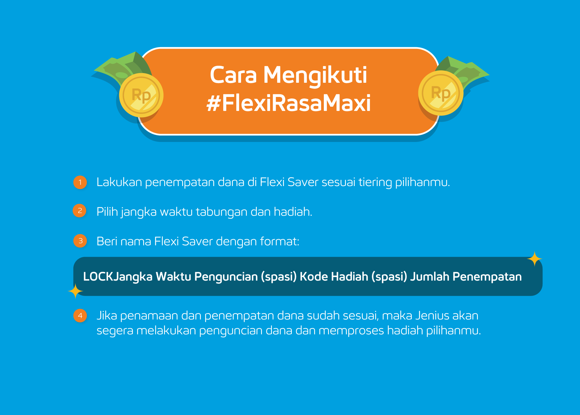 Flexi Rasa Maxi - Kunci tabungan Flexi Saver, dapatkan keuntungan Maxi